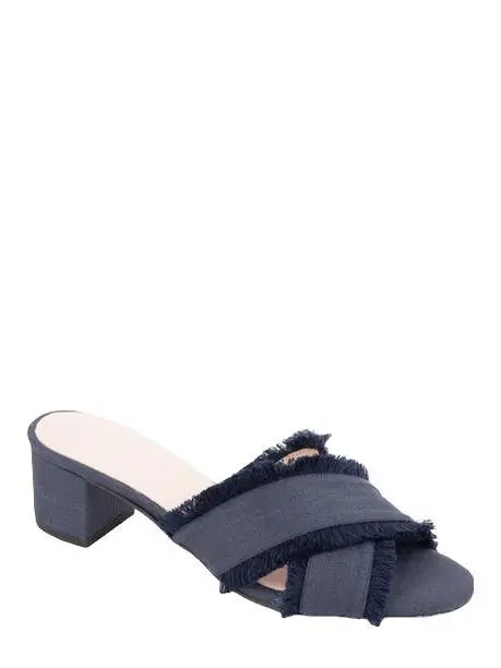 PATRICIA GREEN Kate Slide Sandal - Navy
