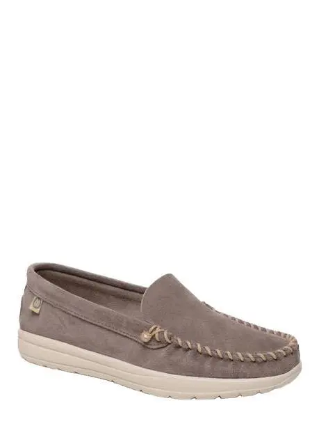 Minnetonka Classic Water Resistant Loafer - Grey