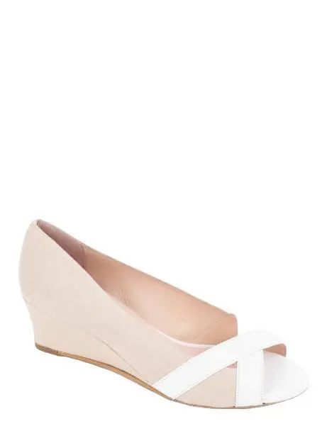 PATRICIA GREEN Como Wedge Sandal - Natural White