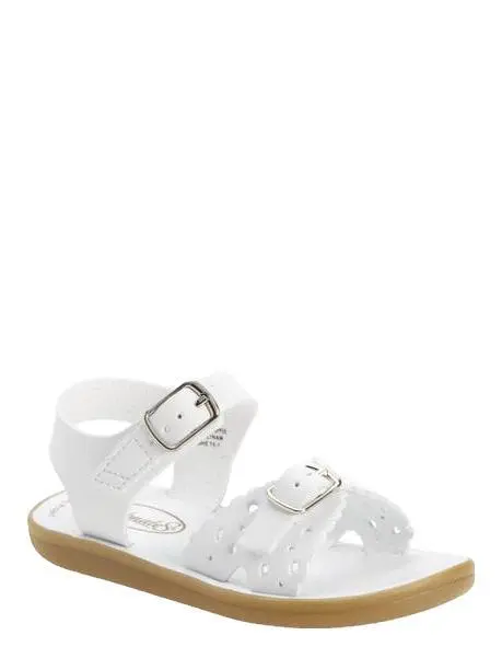 FOOTMATES Eco-ariel Waterproof Sandal - White Micro