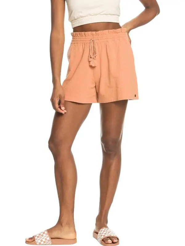 Roxy Sweet Souvenir Cotton Shorts - Cork