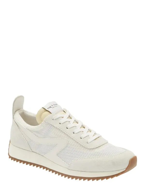Rag & Bone Retro Runner Mesh Sneaker - Offwht