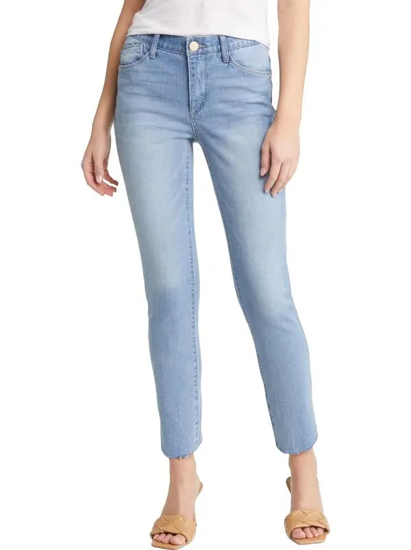 Wit & Wisdom Ab'solution High-waist Crop Jeans - Light Blue