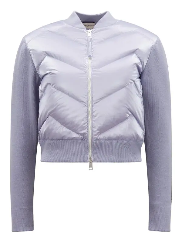 Moncler Down Cardigan - Purple