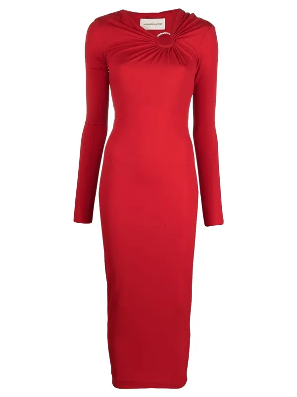 Alexandre Vauthier Cut-out Midi Dress - Red