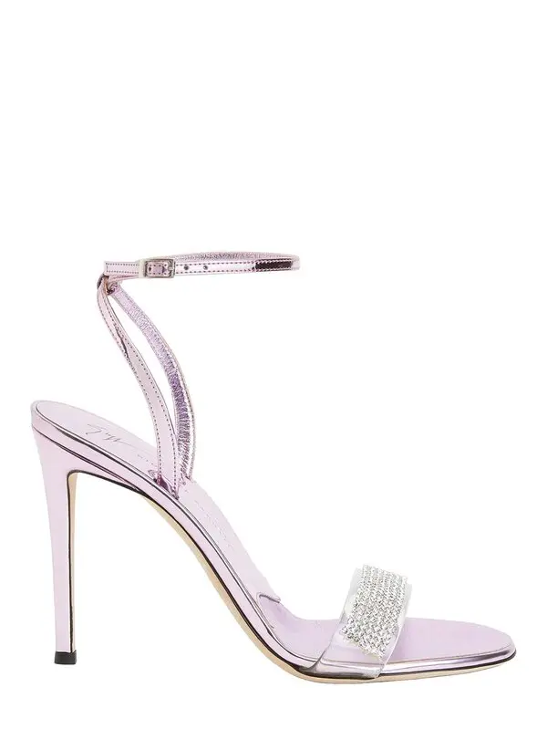 GIUSEPPE ZANOTTI Gem-detail High-heeled Sandals - Pink