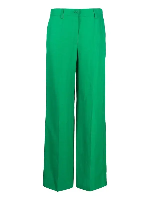 P.a.r.o.s.h High-rise Wide-leg Trousers - Green