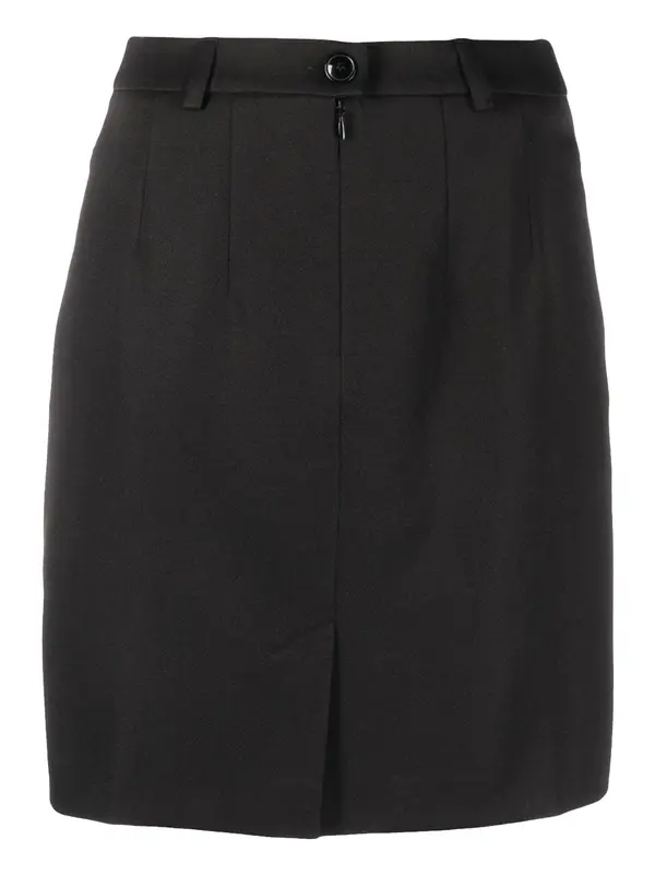 Martine Rose High-waisted Knee Length Skirt - Black