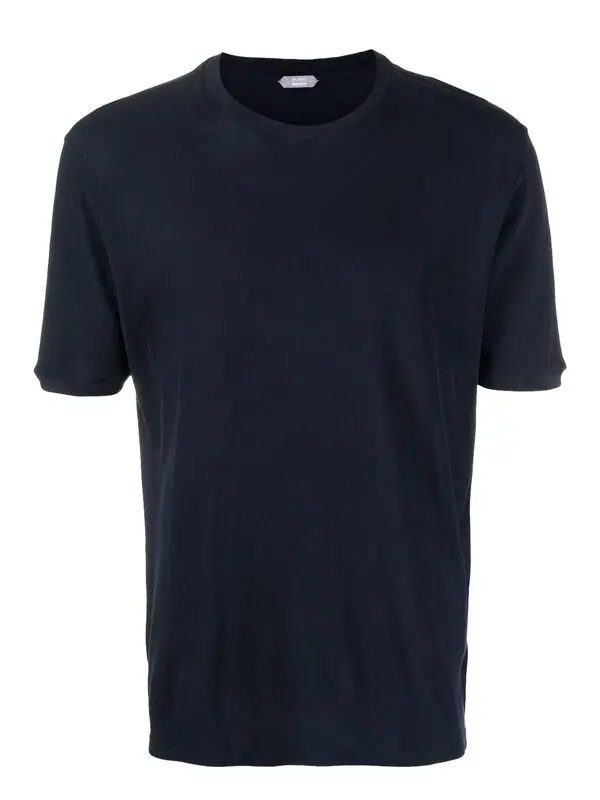 ZANONE Crew Neck Short-sleeved T-shirt - Blue