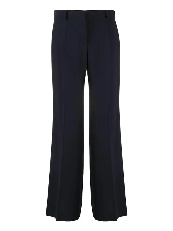 Alberto Biani High-rise Wide-leg Trousers - Blue