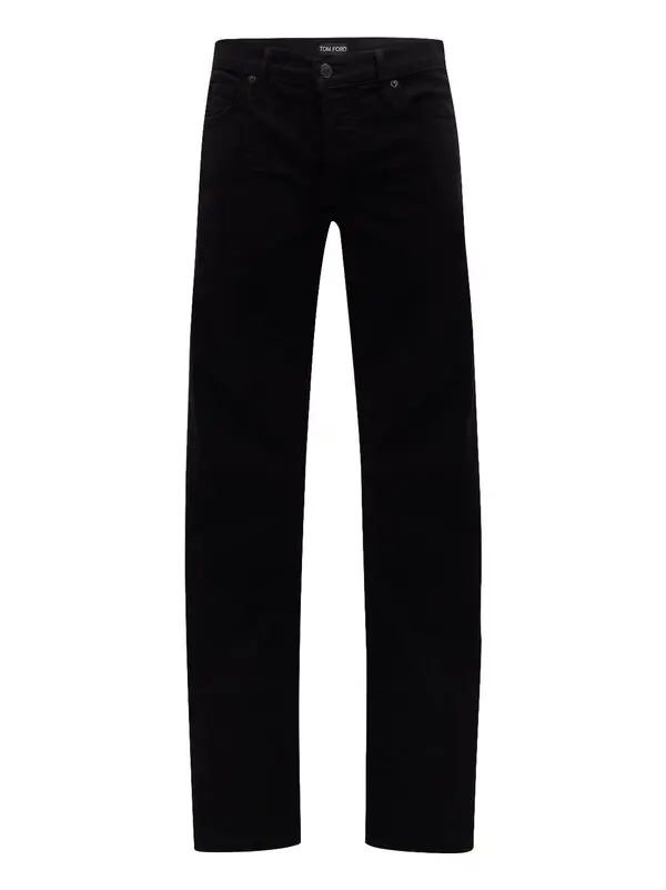 TOM FORD Moleskin Slim-fit Jeans - Black