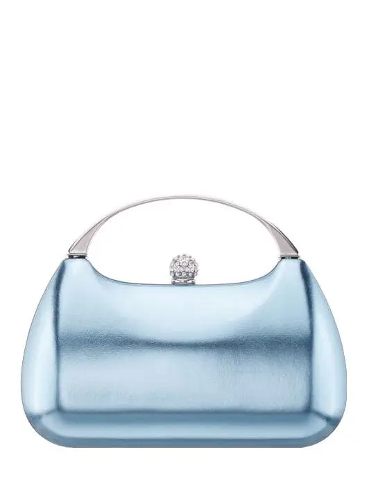 Nina Minaudière With Top Handle - Icy Blue