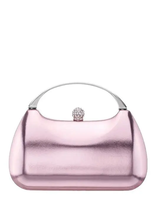 Nina Minaudière With Top Handle - Icy Pink