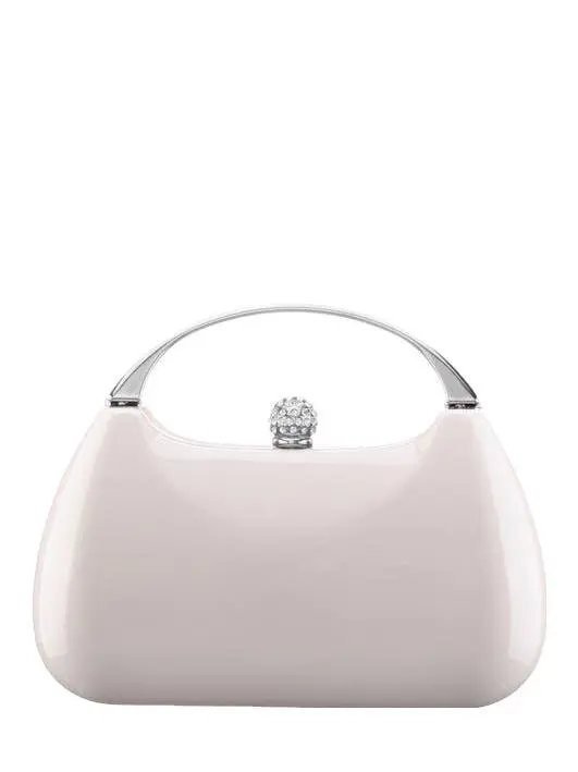 Nina Minaudière Top Handle Bag - Ecru
