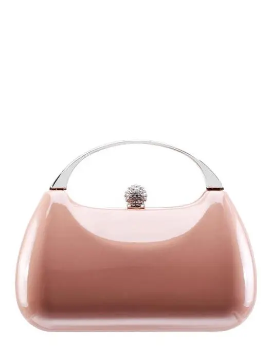 Nina Minaudière Top Handle Bag - Rose Nude
