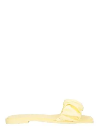 Santoni Leather Slide Sandals - Yellow