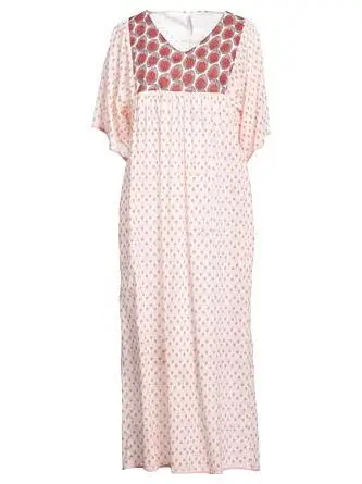 LFDL LA FABBRICA DEL LINO Cotton Maxi Dress - Pink