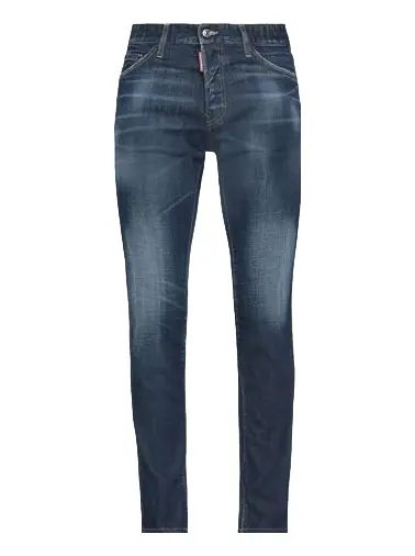Dsquared2 Straight-leg Jeans With Button Fastenings - Blue