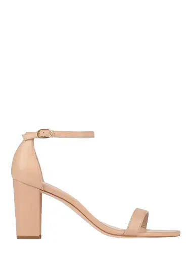 STUART WEITZMAN Leather Ankle Strap Sandals - Pink