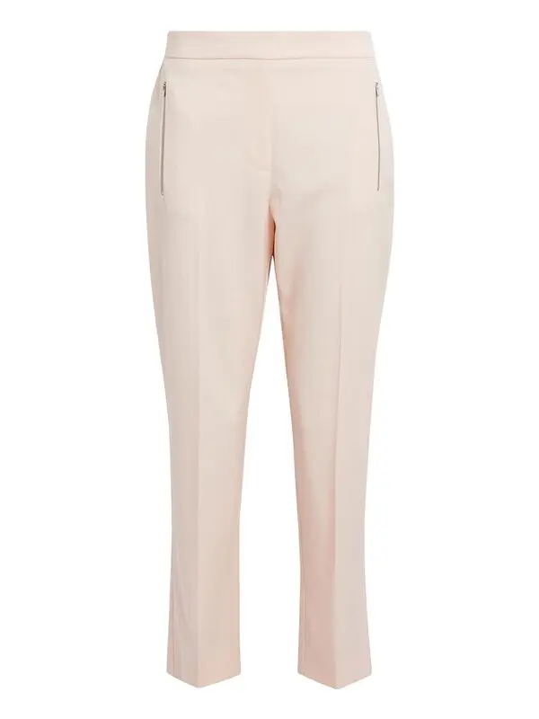 Stella McCartney Wool Straight-leg Trousers - Pastel Pink