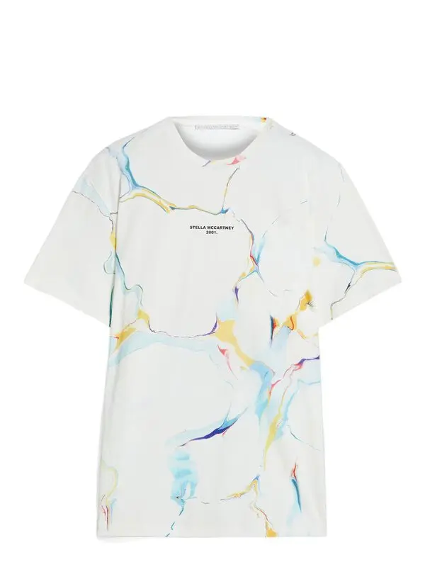 Stella McCartney Printed Cotton-jersey T-shirt - White