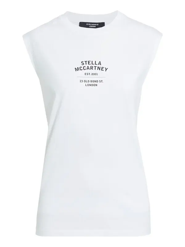 Stella McCartney Printed Cotton-jersey Top - White