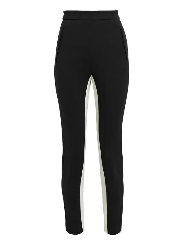 Stella McCartney Savana Two-tone Skinny Pants - Black