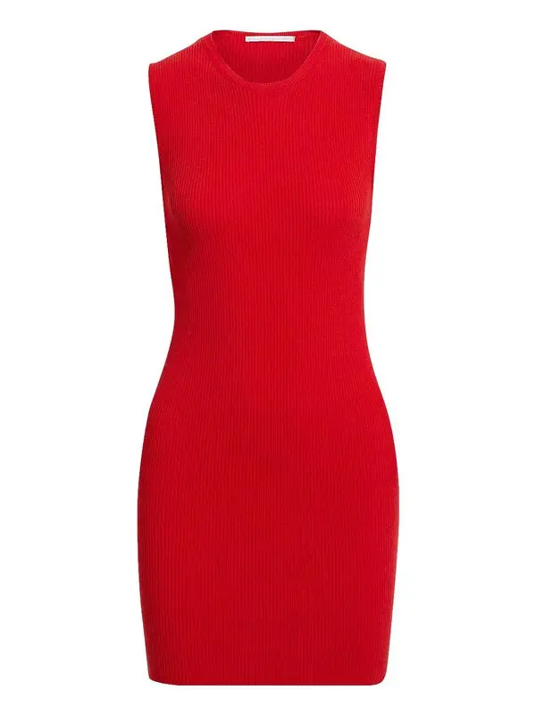 Stella McCartney Ribbed Cotton-blend Tunic - Red