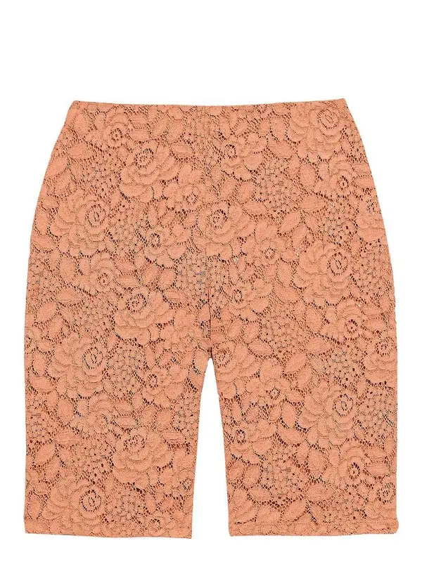 Stella McCartney Cotton-blend Corded Lace Shorts - Peach