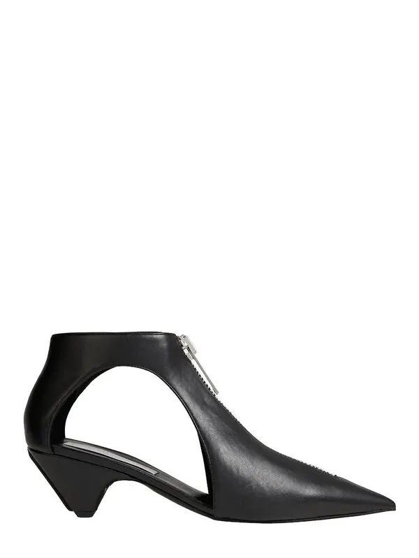 Stella McCartney Zipit Cutout Ankle Boots - Black