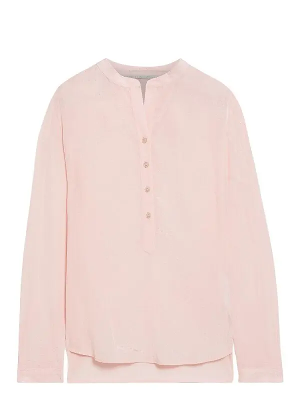 Stella McCartney Swiss-dot Crepe De Chine Shirt - Baby Pink