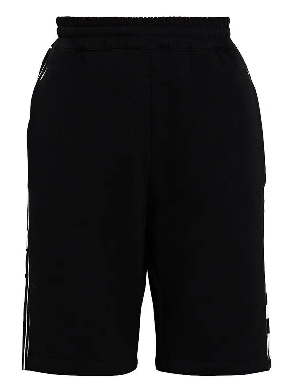 Stella McCartney Jacquard-trimmed Cotton-fleece Shorts - Black