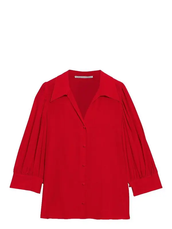 Stella McCartney Silk Crepe De Chine Blouse - Red