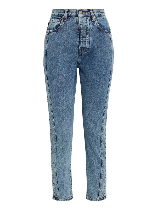 IRO PARIS Gismond High-rise Straight-leg Jeans - Mid Denim
