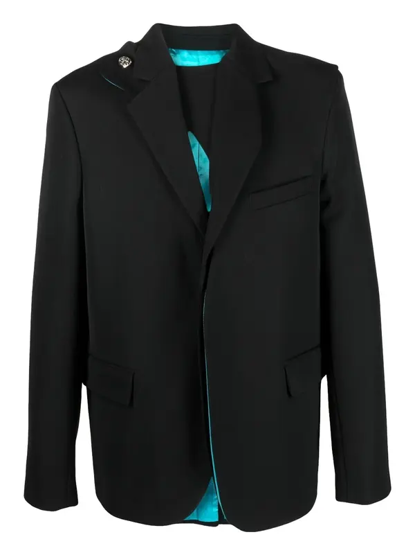 BOTTER Concealed-front Fastening Blazer - Black