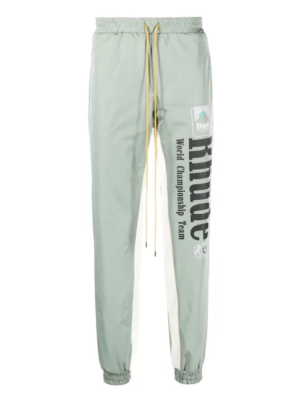 Rhude Senna Logo-print Track Pants - Green