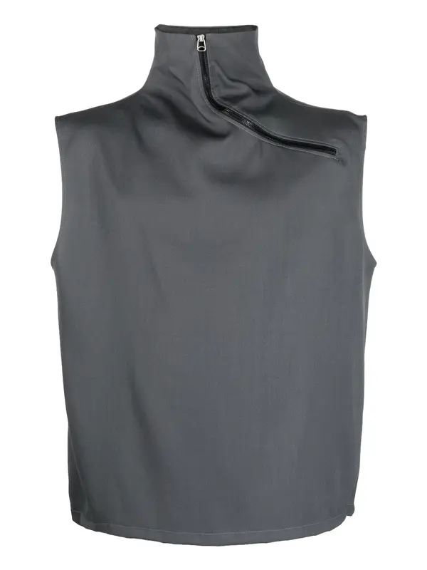 OAMC High-neck Virgin-wool Vest - Grey