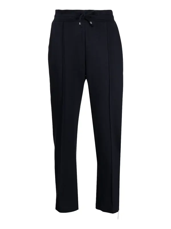 MADISON.MAISON Laminated-band Cotton Trousers - Blue
