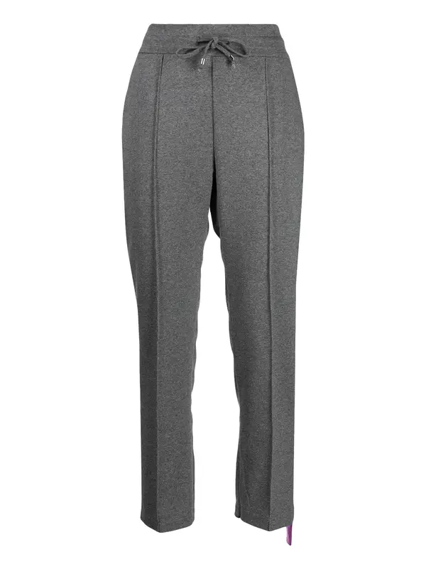 MADISON.MAISON Laminated-band Knit Pants - Grey