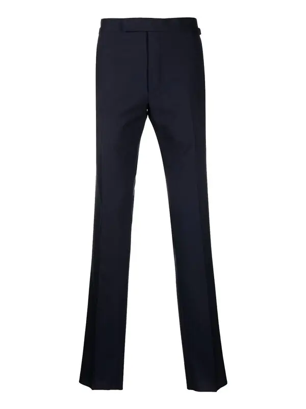 TOM FORD Wool Tailored Trousers - Blue