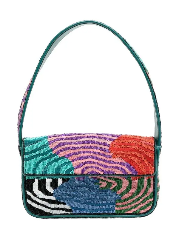 Staud Tommy Beaded Shoulder Bag - Multicolour