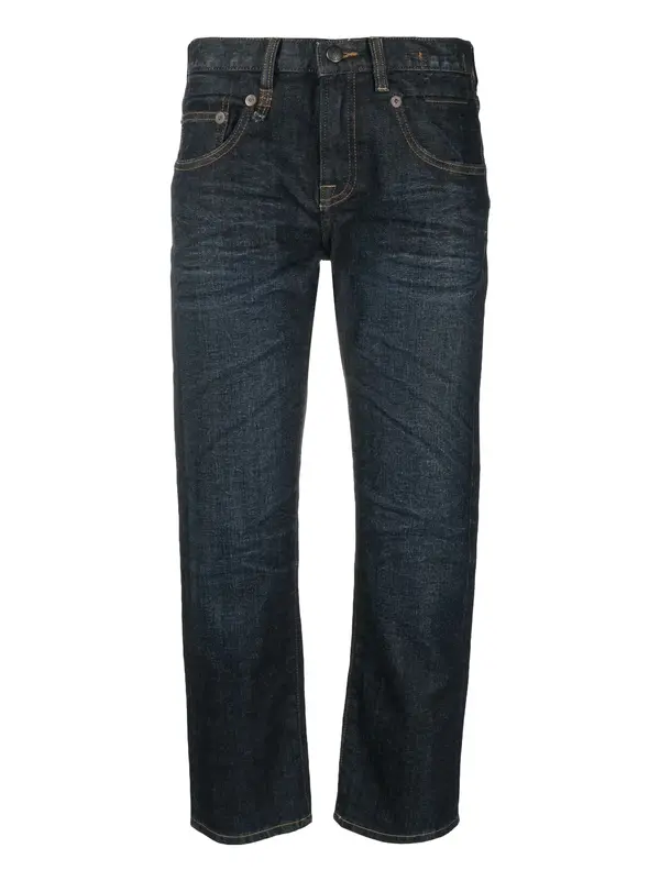 R13 Cropped-leg Denim Jeans - Blue
