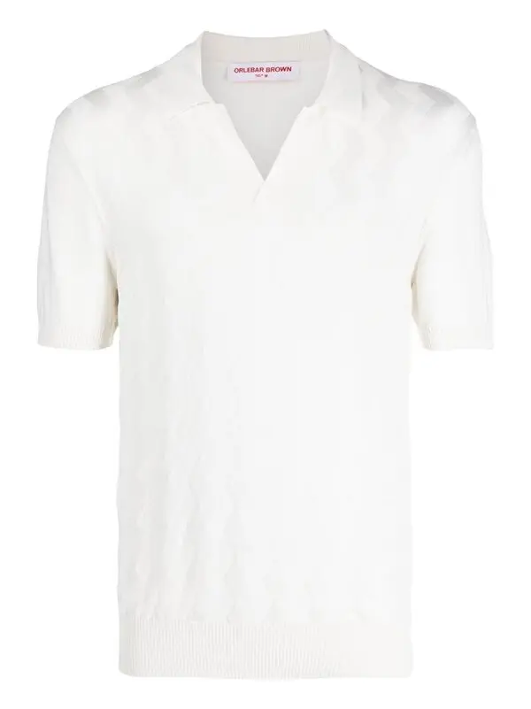 Orlebar Brown Horton Short-sleeve Polo Shirt - White