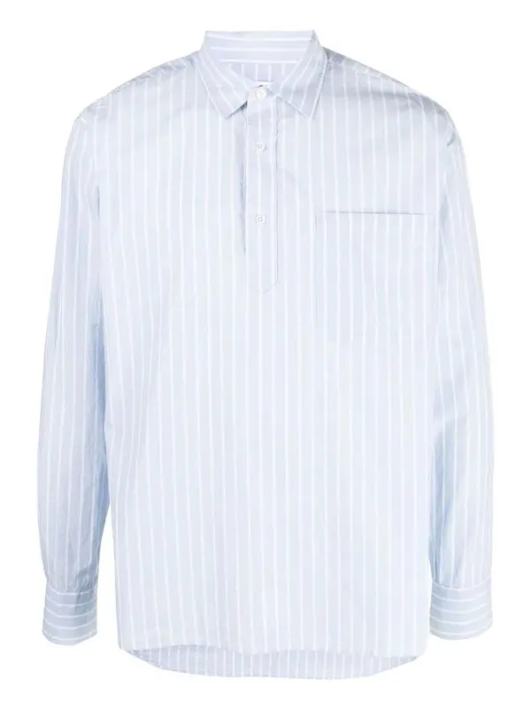 Orlebar Brown Long-sleeve Striped Shirt - Blue
