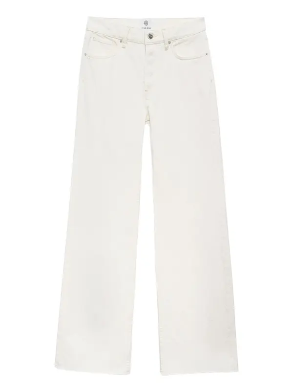 ANINE BING Hugh Wide-leg Jeans - White