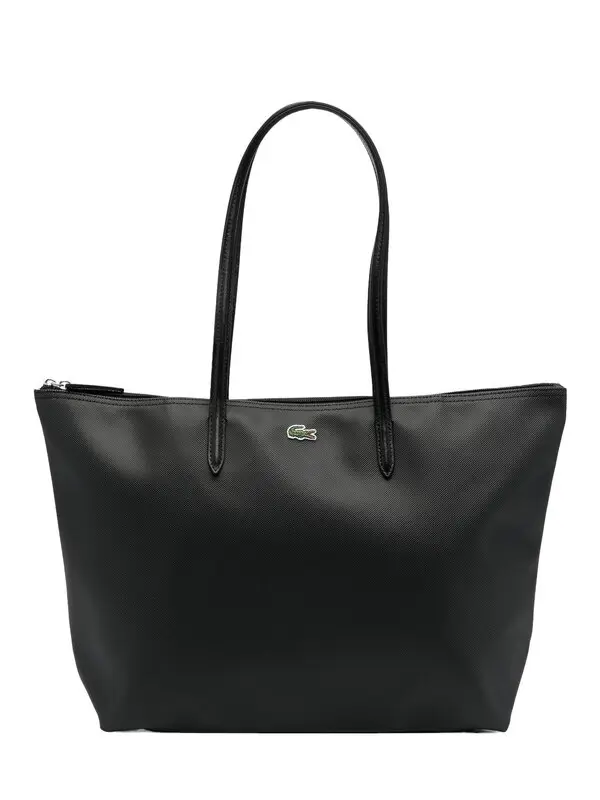 Lacoste Appliqué-logo Tote Bag - Black