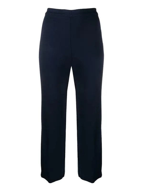 TWINSET Pearl-embellished Cropped Trousers - Blue