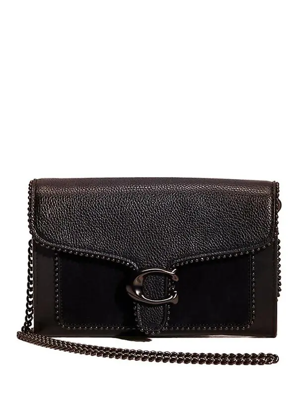 COACH Restored Tabby Chain Clutch With Beadchain - Pewter/black