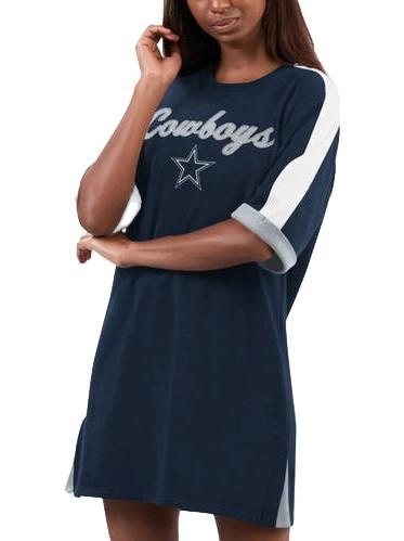 G-III 4HER BY CARL BANKS Dallas Cowboys Flag Sneaker Dress - Navy