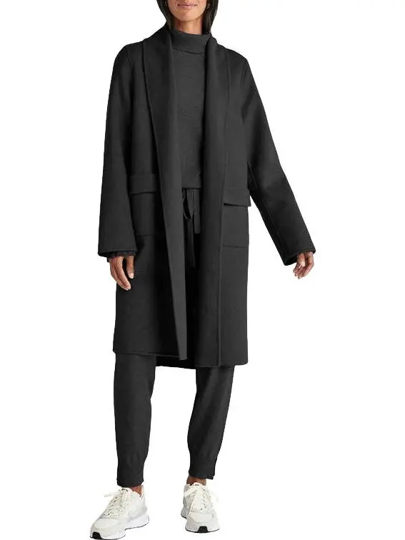 Splendid X Cella Jane Icon Shawl Collar Coat - Black